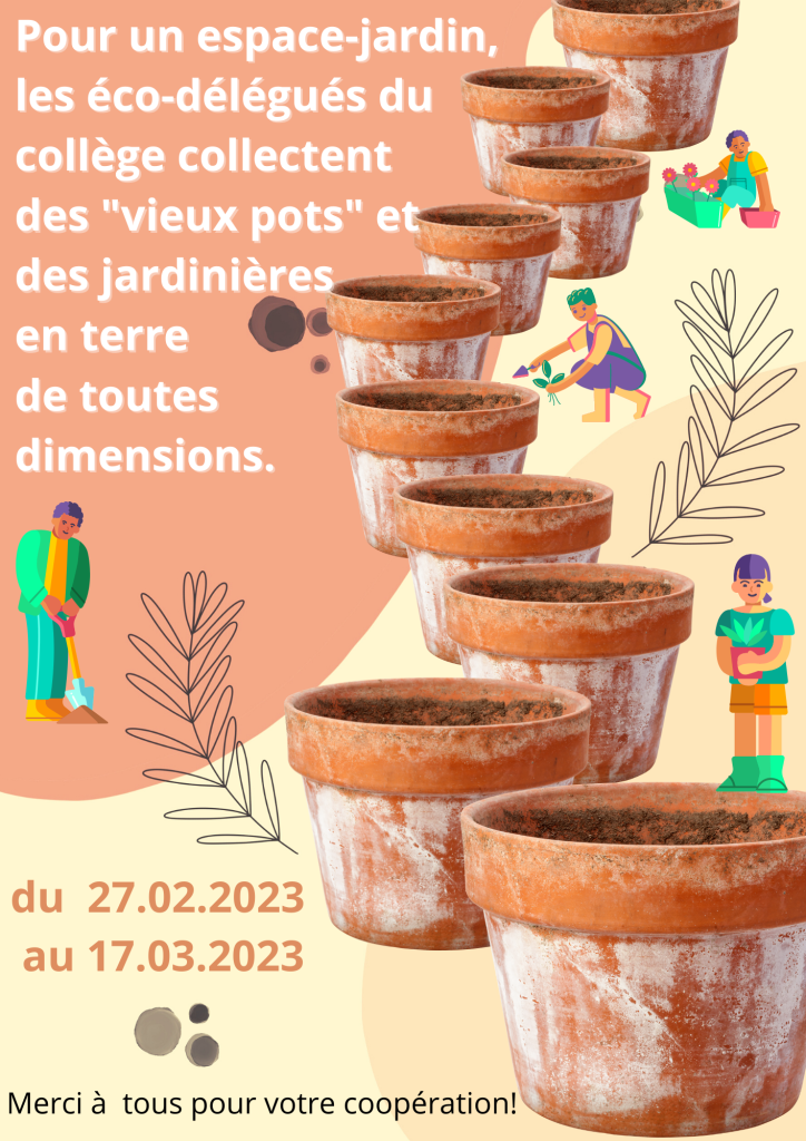 Collecte de pots et jardinières - Commune de Villers-Semeuse